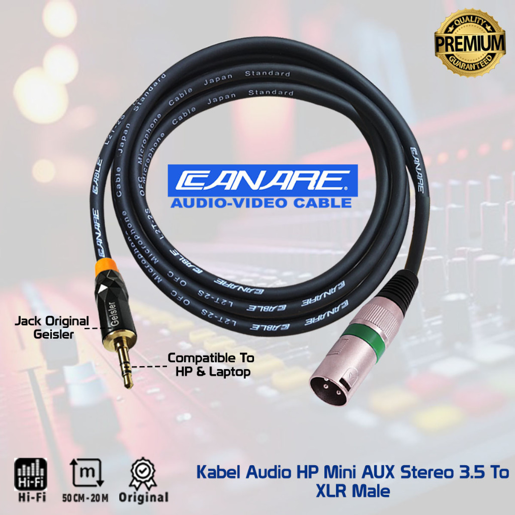 Jual JUAN - Kabel Audio Jack XLR Male To Mini Stereo 3.5 - JAPAN ...