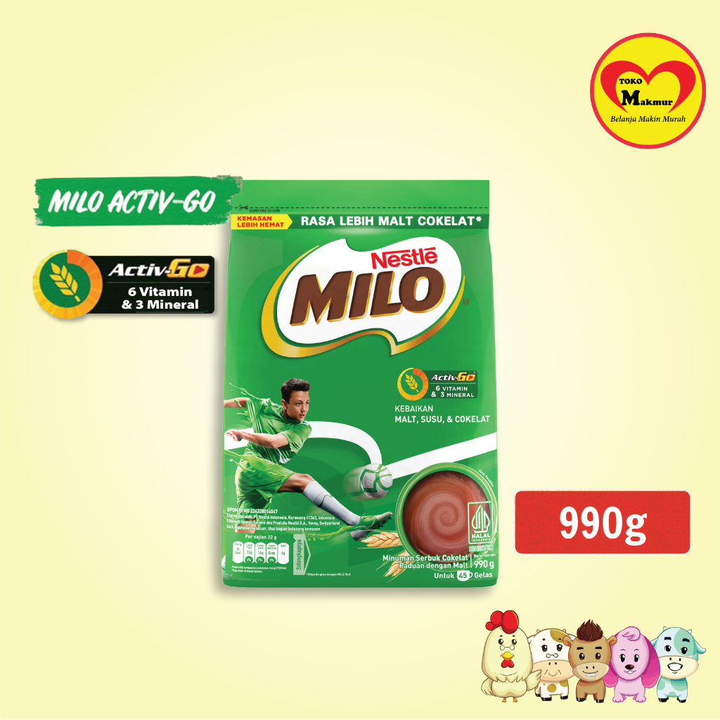 Jual Milo Active-Go 990gr + Bubble / Toko Makmur Online | Shopee Indonesia