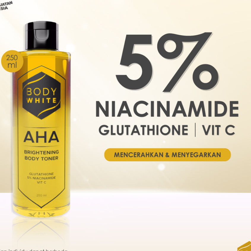 Jual AHA Body White Aha Brightening Body Toner 250ml | Shopee Indonesia