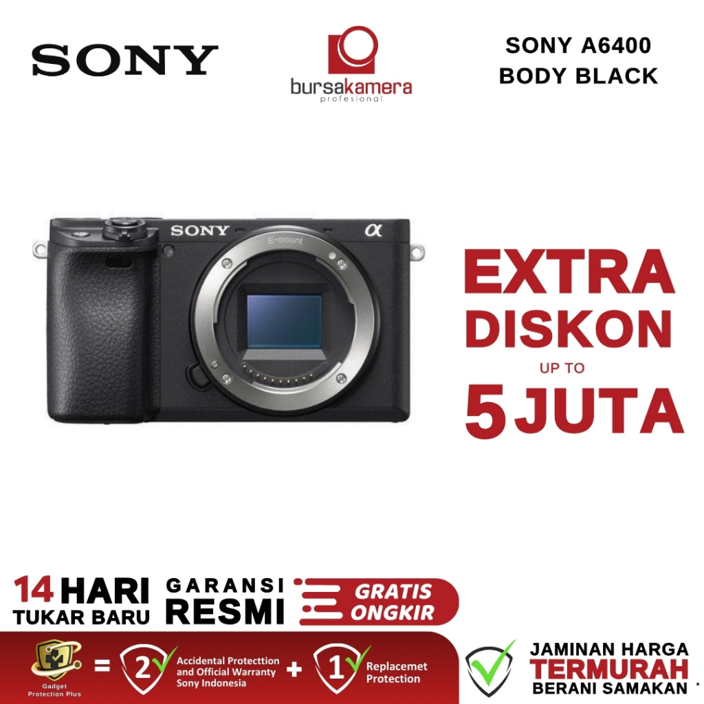 Jual Sony Alpha A6400 Mirrorless Digital Camera (Body Only) hitam ...