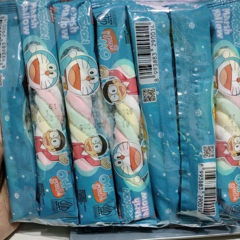 Jual MARSMALLOW DORAEMON PER PACK ISI 20 BUNGKUS | Shopee Indonesia