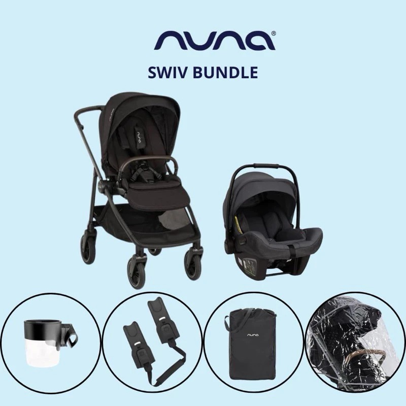 Jual Nuna Swiv Stroller Kereta Dorong Bayi Roda 360 Derajat | Shopee ...