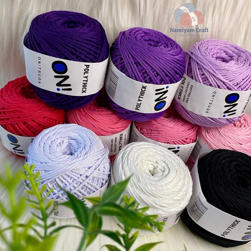 Jual Benang Rajut Polythick Onitsuga | Polyester Yarn | Shopee Indonesia