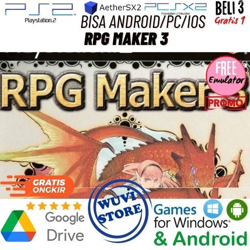 Jual PS 2 RPG Maker 3 | Bisa di PC / Android / IOS Plus Emulator | Beli 3 Gratis 1 | Shopee ...