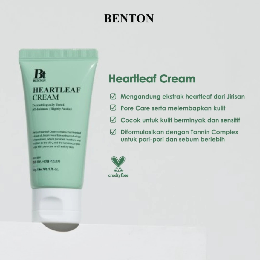 Jual BENTON Heartleaf Cream 50g | Shopee Indonesia