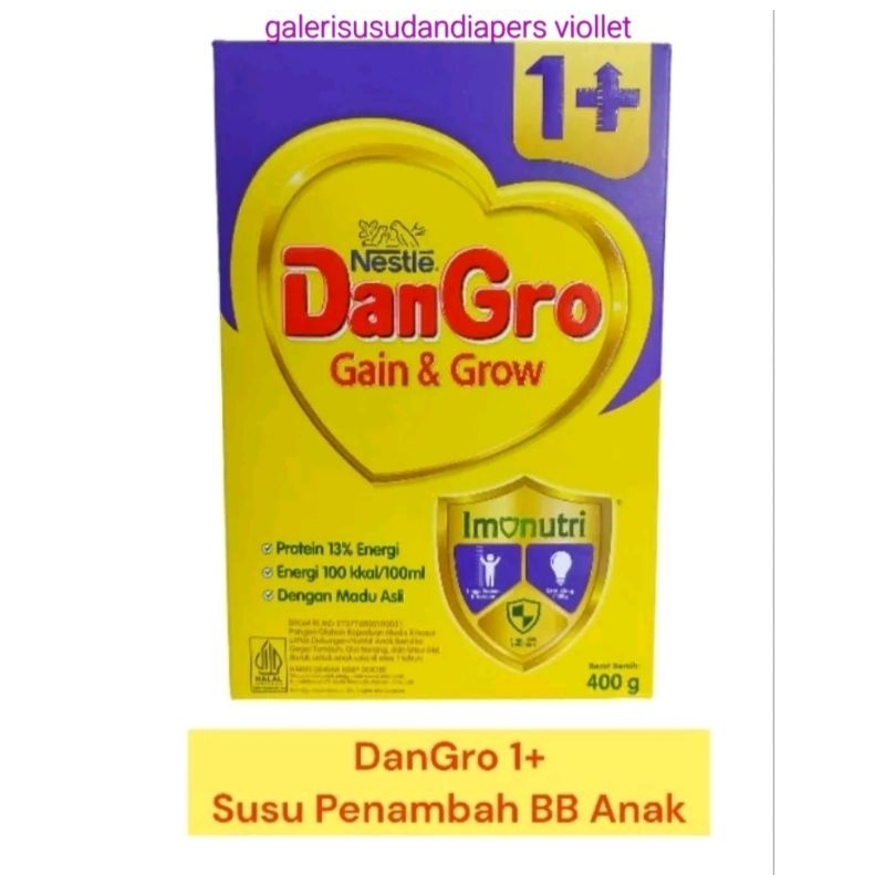 Jual Dangro Gain dan Grow 1+ susu untuk kejar tumbuh anak usia 1 ...