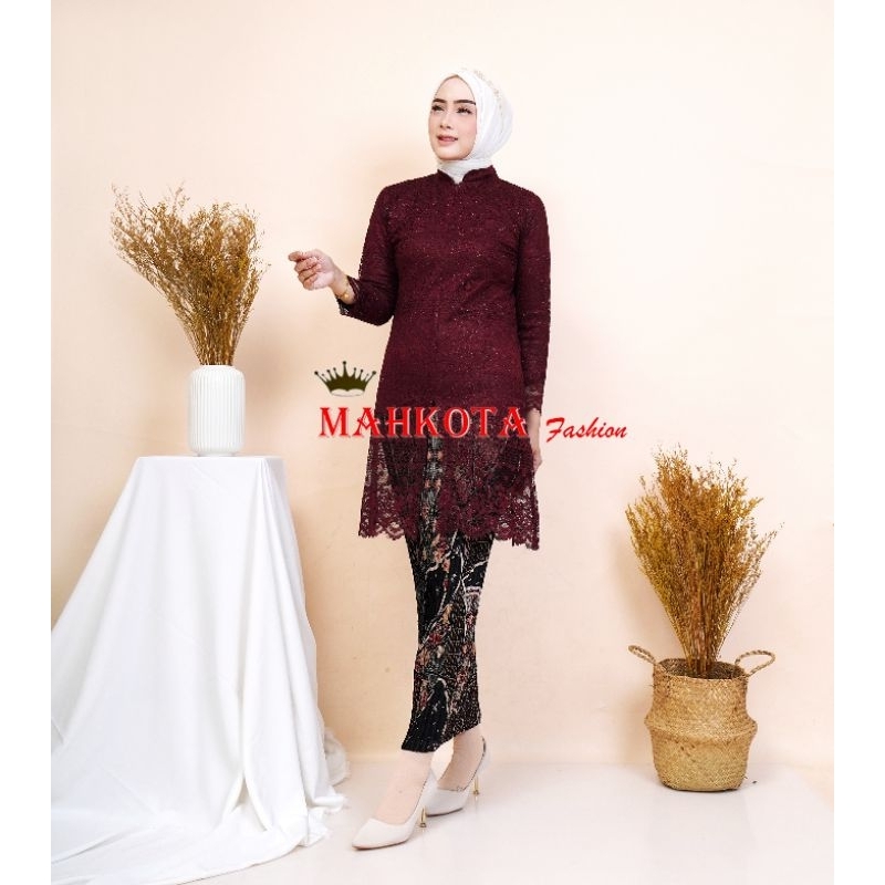 Jual kebaya brukat mewah/kebaya krah Shanghai/kebaya kondangan/hajatan/wisuda/kebaya wanita ...