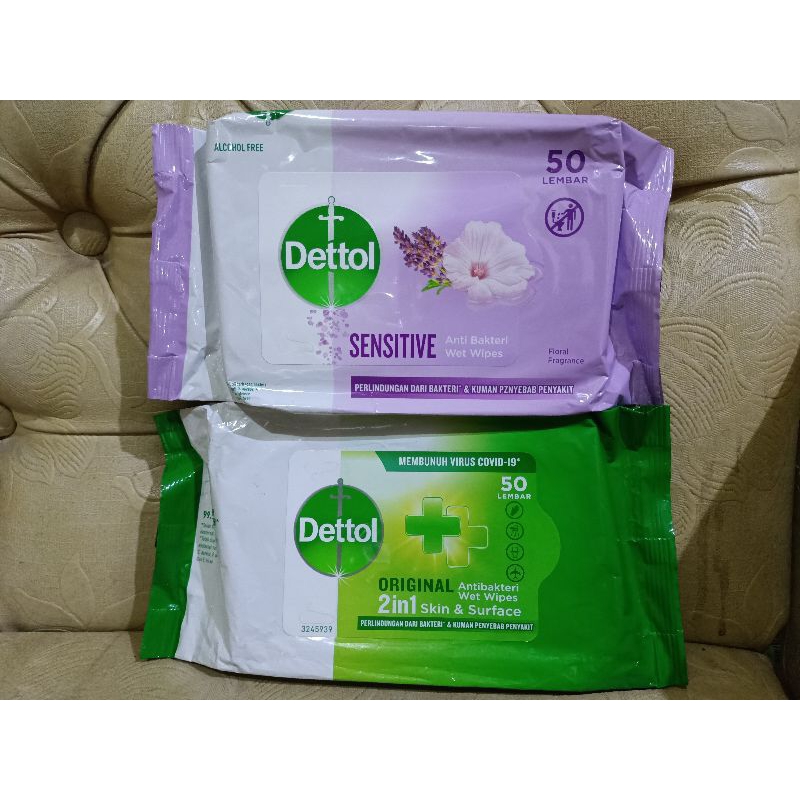 Jual TISUE BASAH DETTOL ISI 50 LEMBAR | Shopee Indonesia