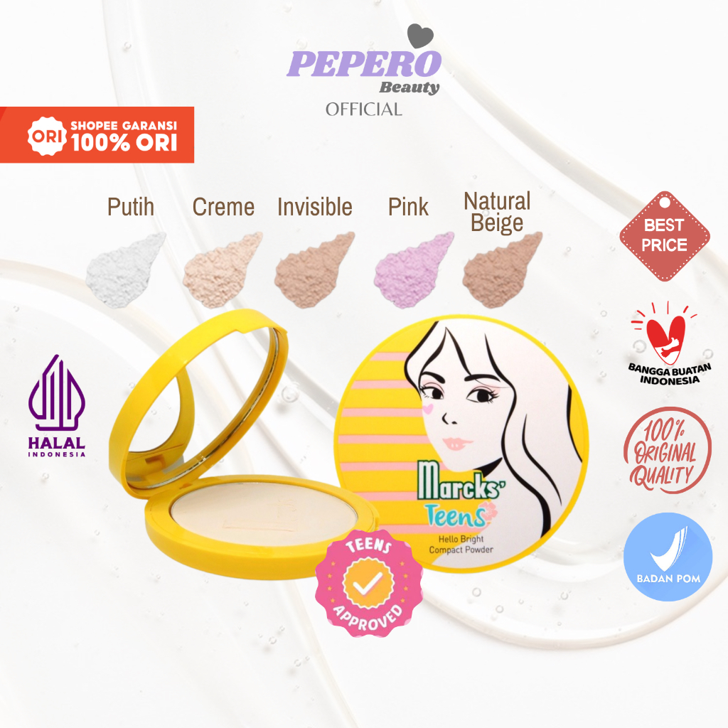 Jual MARCK'S Marcks Teens Compact Powder 12g - Bedak Padat | Shopee ...