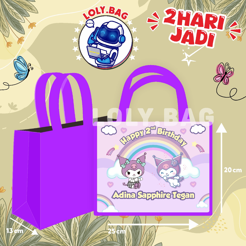 Jual Tas Ultah / Tas Ulang Tahun / Goodie Bag Custom / Tas Bingkisan ...
