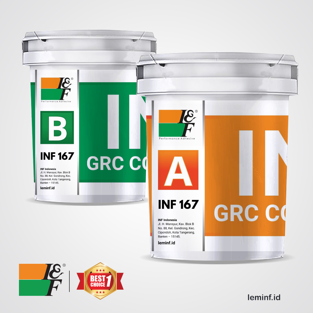 Jual INF 167 GRC Compound | Kompon Papan GRC 2 Komponen | Kemasan 2kg ...
