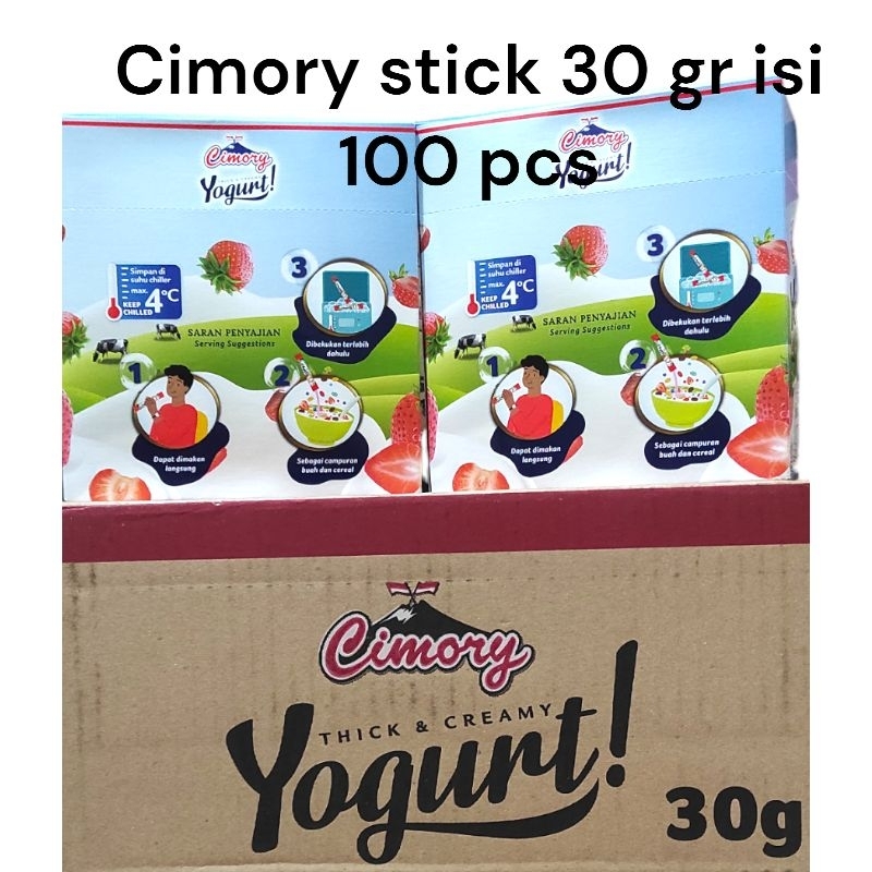 Jual cimory stick 1 dus isi 100 pcs ukuran 30gr | Shopee Indonesia