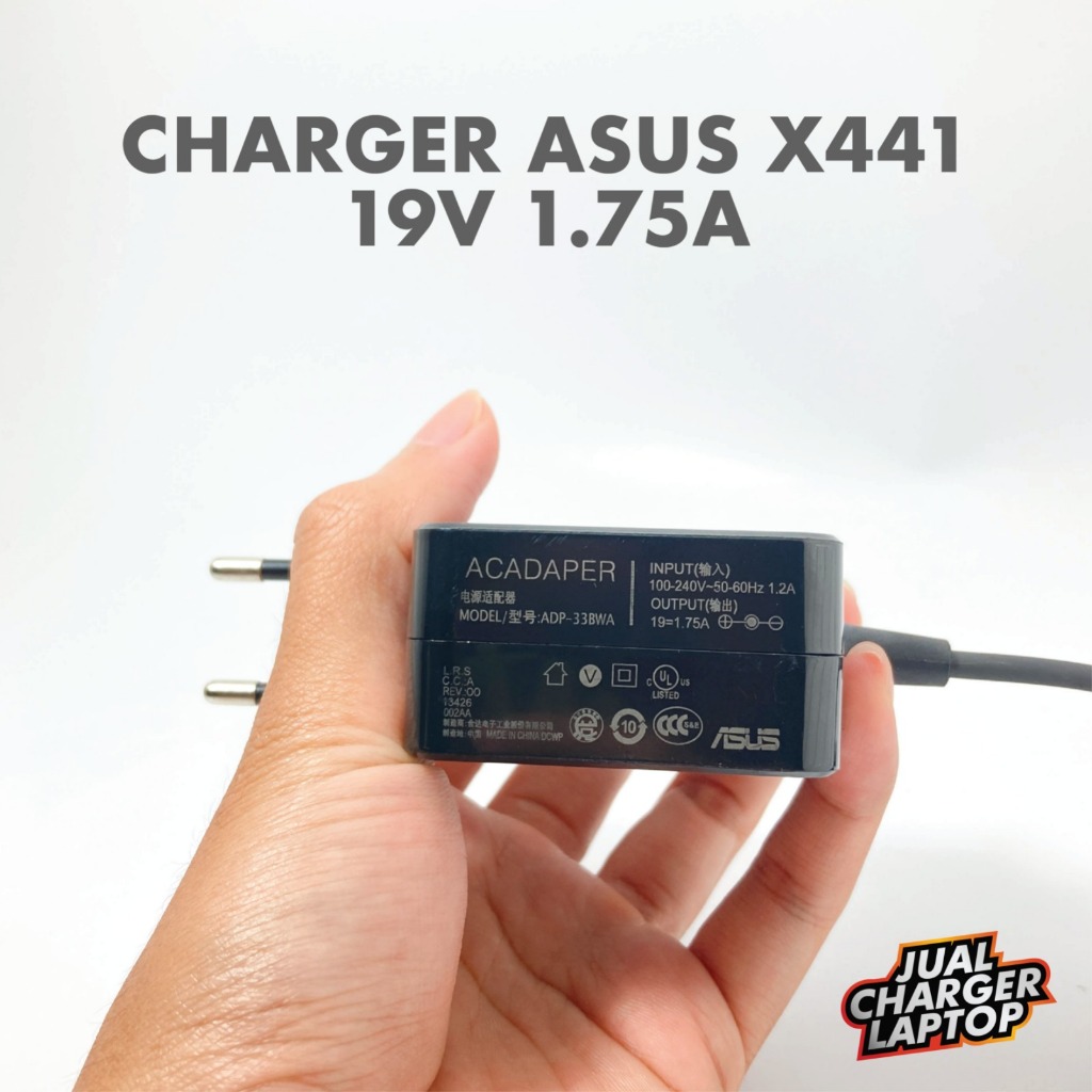 Jual Charger Laptop Asus VivoBook Zenbook SMALL Plug Bulat A X E C U Q Series 1.75A 2.37A 3.42A ...