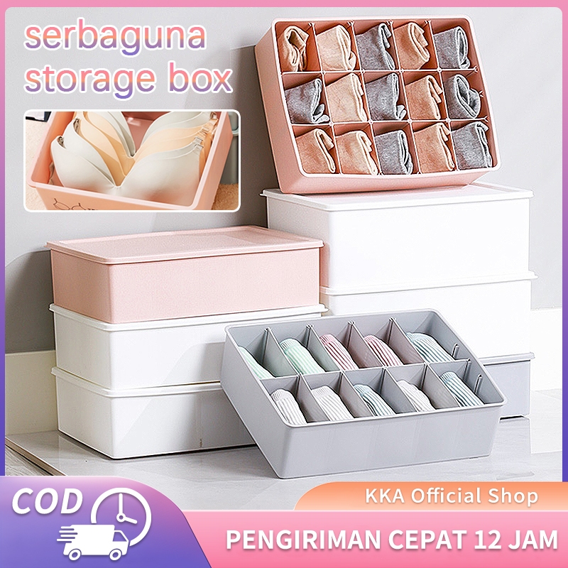 Jual Kotak Pembatas Laci Storage Box Kotak Penyimpanan Pakaian Dalam ...