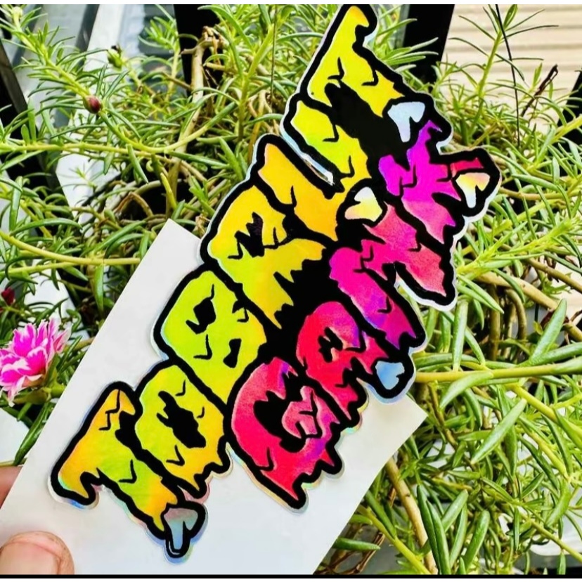 Jual Stiker Sticker "TOBRUT GANK" 11 cm x 5cm: Vinyil Glossy & Hologram ...