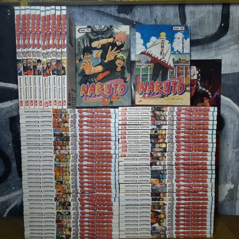 Jual Komik Naruto 1-72 fullset mix kolpri segel ( bonus naruto bind up vol 3 dan 4 ) | Shopee ...