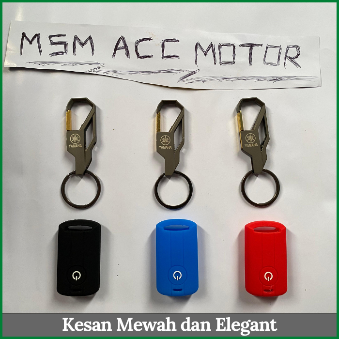 Jual Paket Gantungan Kunci Logo Yamaha + Silikon Kunci Keyless Untuk ...