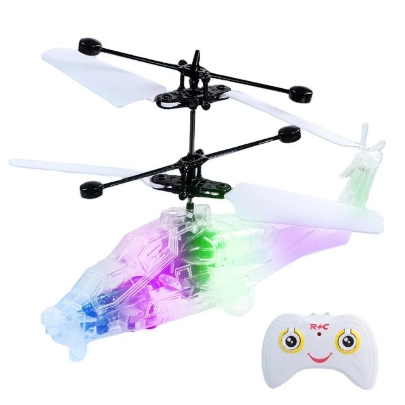 Jual Helikopter RC Remote Control Transparan LED Sensor Tangan Air ...
