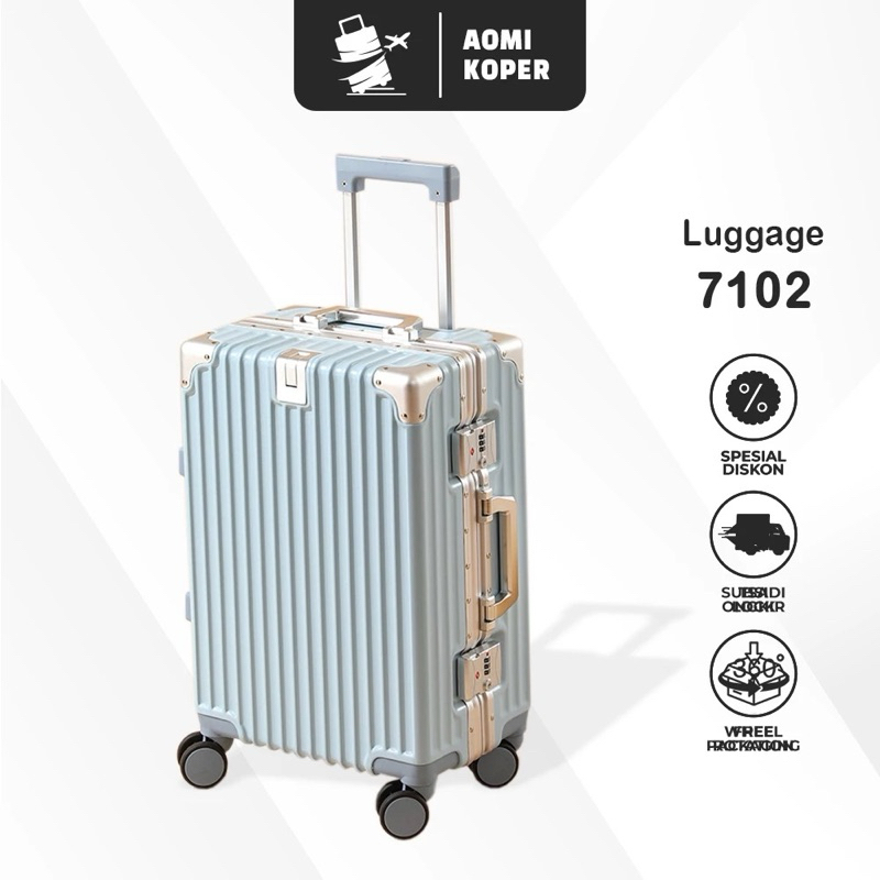 Jual PREMIUM KOPER 24/20 INCH TANPA RESLETING DAN RESLETING SMART LOCK ...