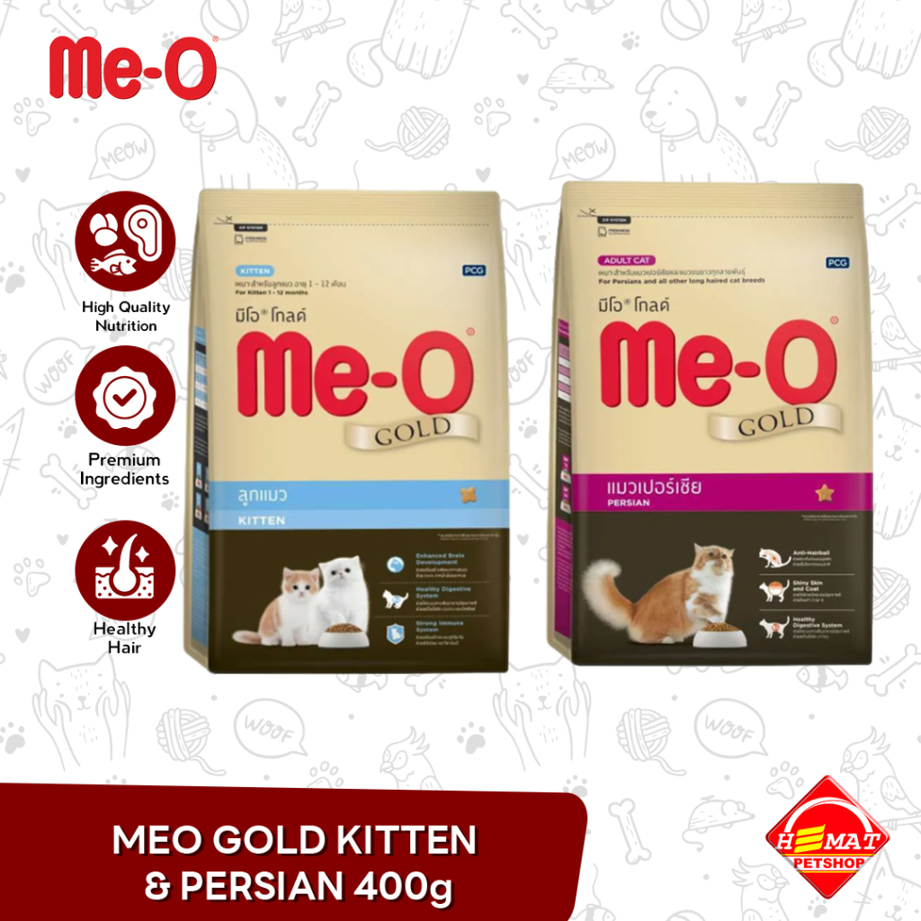 Jual Makanan Kucing Meo Gold Adult Kitten Persian Cat Food 400 Gram ...