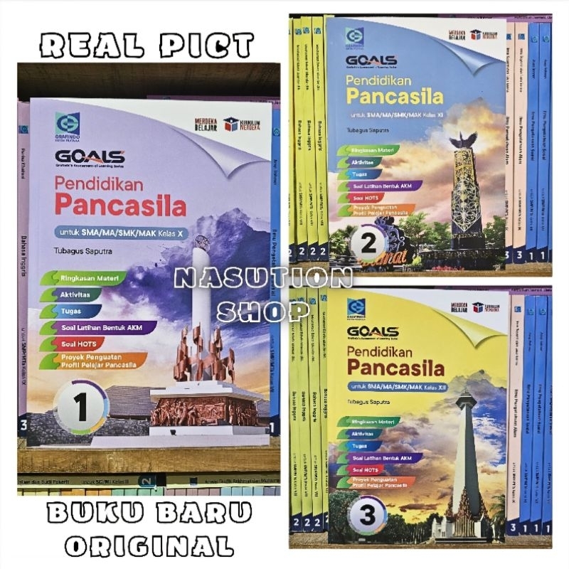 Jual Goals Pendidikan Pancasila Kelas 10 11 12 SMA Grafindo Kurikulum Merdeka - Buku Soal 1 2 3 ...