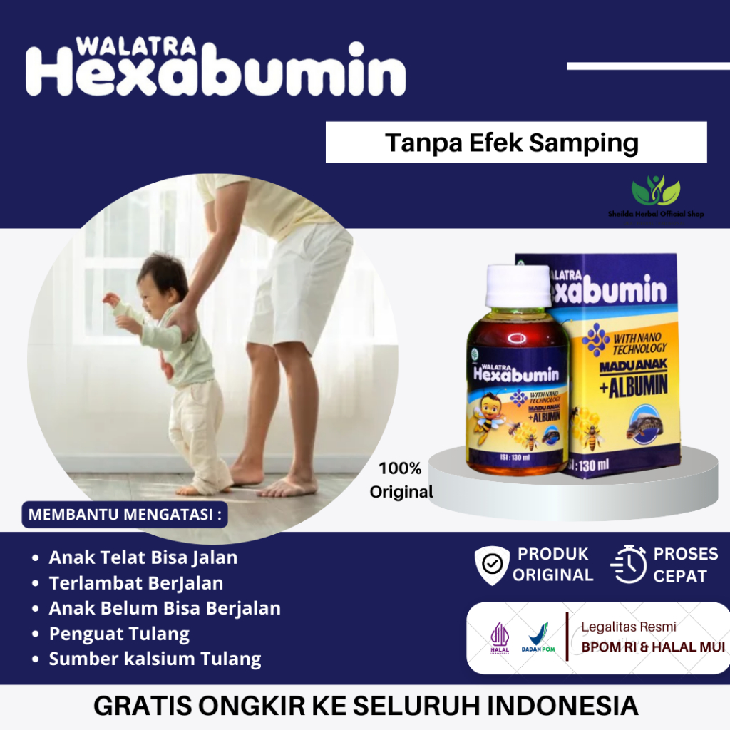 Jual Walatra Hexabumin Anak Terlambat Berjalan Penguat Tulang Anak ...