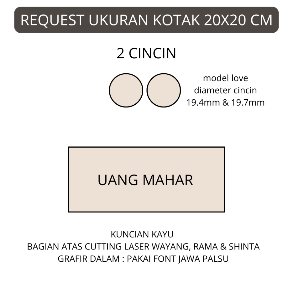Jual BOX MAHAR CUSTOM MANDA | Shopee Indonesia