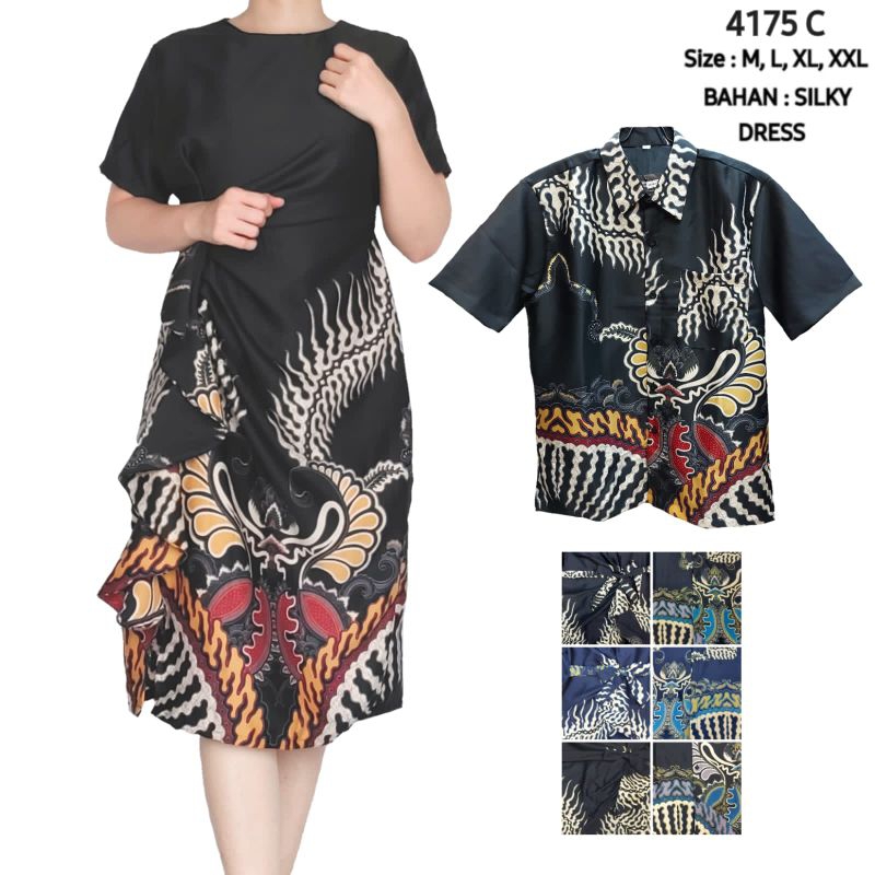 Jual Set Couple Dress+Kemeja 4175C | Shopee Indonesia