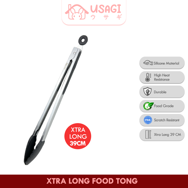 Jual USAGI - Xtra Long Food Tong 39 CM / Penjepit Makanan Gorengan ...