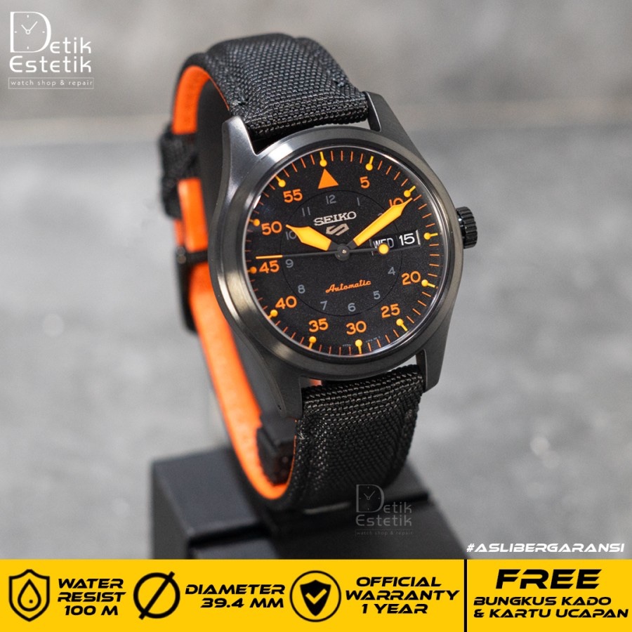 Jual Jam Tangan Pria Seiko 5 Sports SRPH33 SRPH33K1 Automatic Black ...
