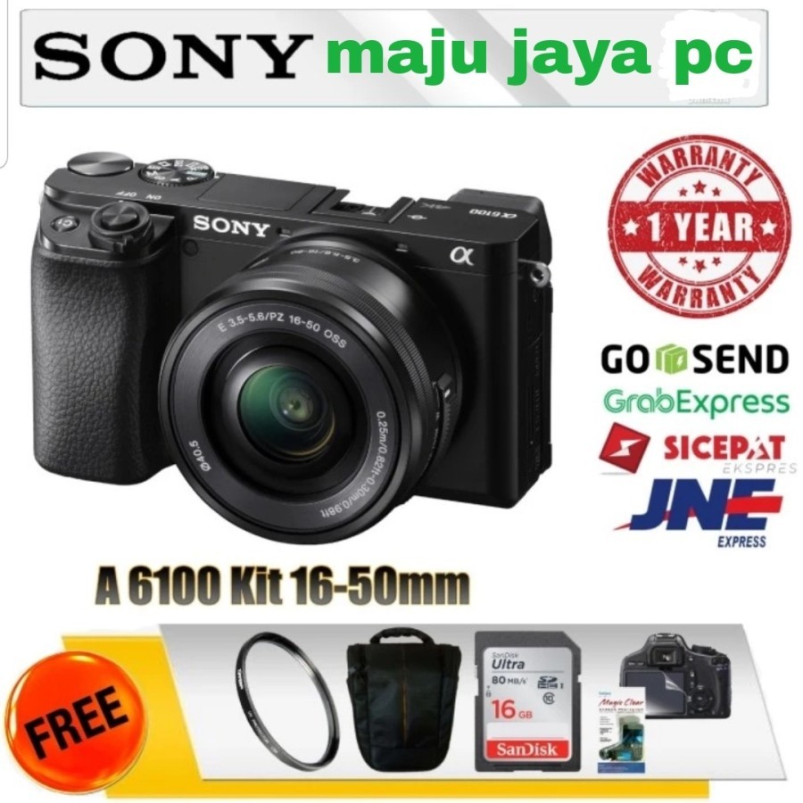 Jual Sony A6100 kit 16-50mm OSS / kamera sony a6100 | Shopee Indonesia