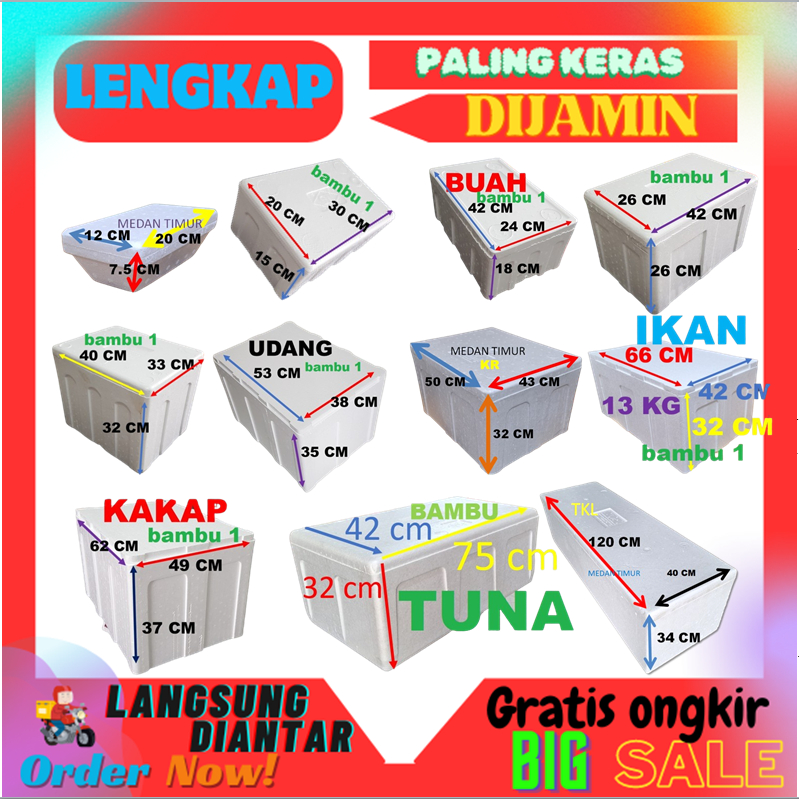 Jual styrofom box / sterofom gabus box segala ukuran KOTAK STEROFOAM ...