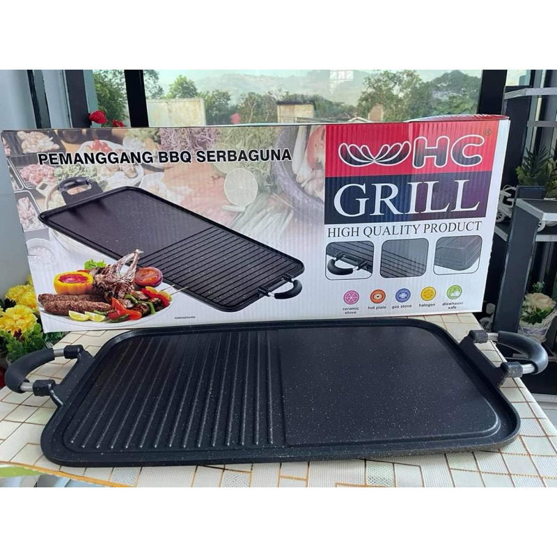 Jual Grill pan multi Griil Pan HC alat panggang atau BBQ | Shopee Indonesia