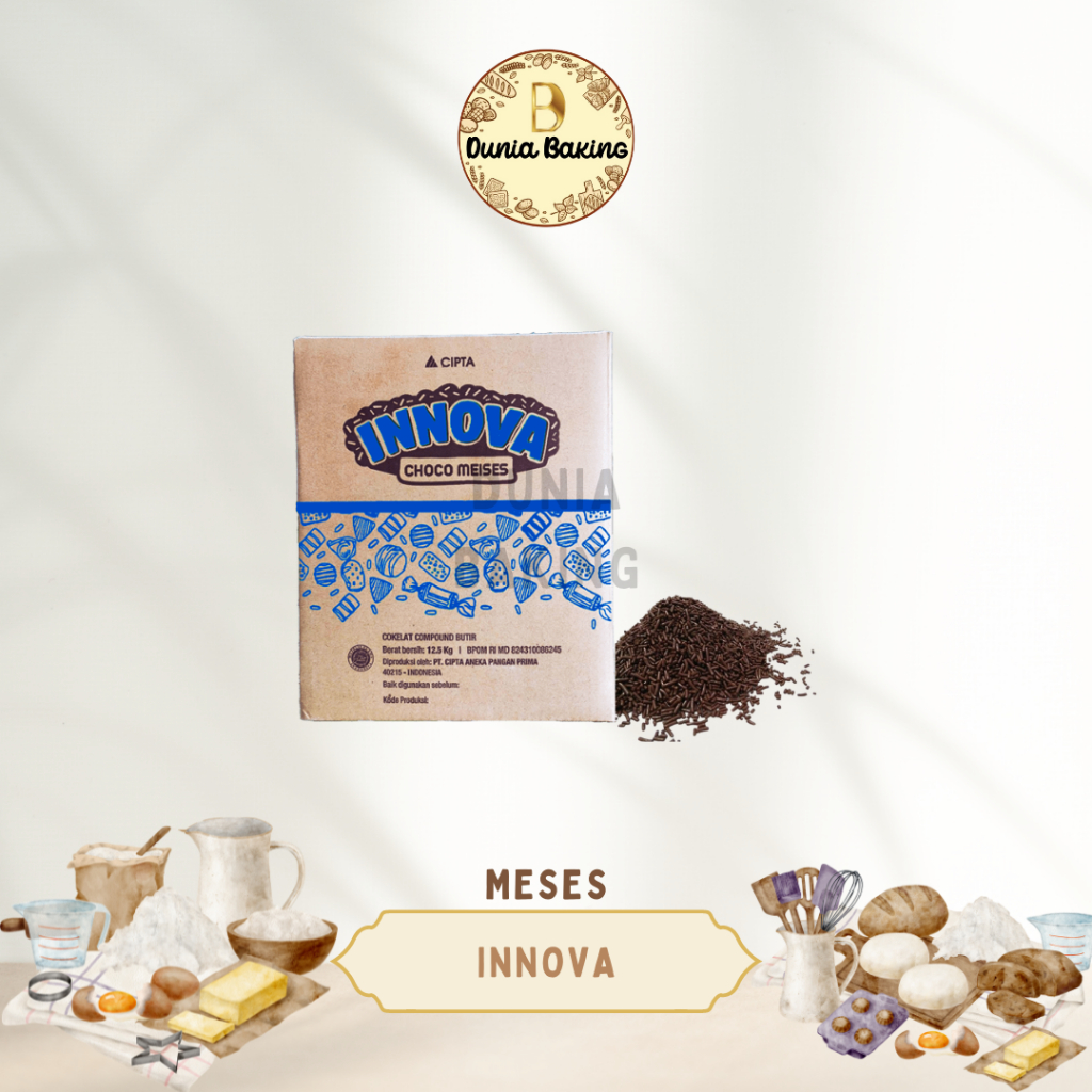 Jual Meses Innova Biru 500gr & 250gr | Coklat butir innova (repack ...