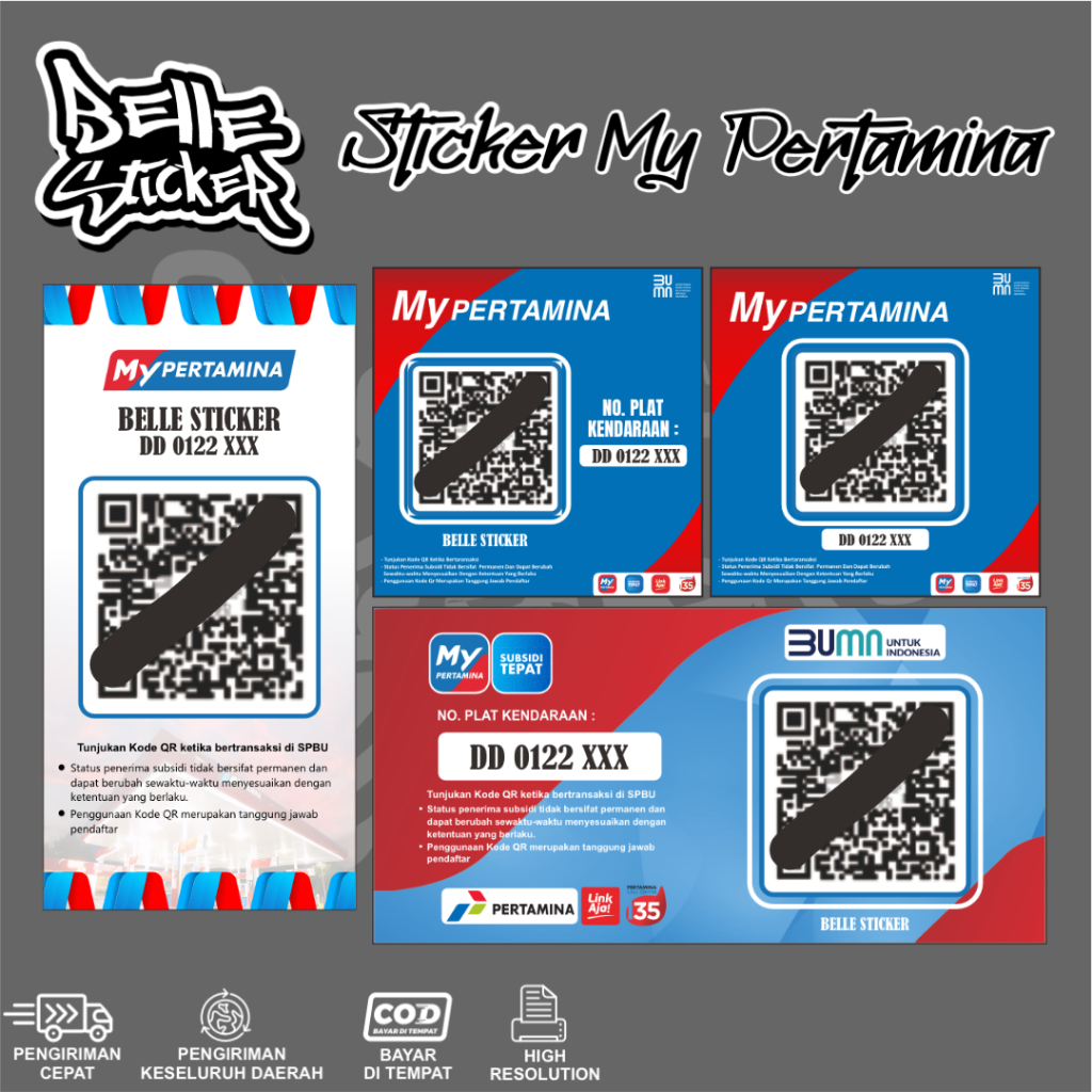 Jual Stiker My Pertamina Barcode Pertamina Sticker Barcode Waterproof | Shopee Indonesia