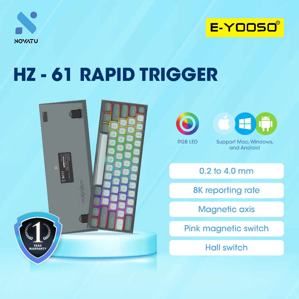 Jual Novatu Gaming - E-YOOSO HZ-61 Wired Magnetic Axis Mechanical ...