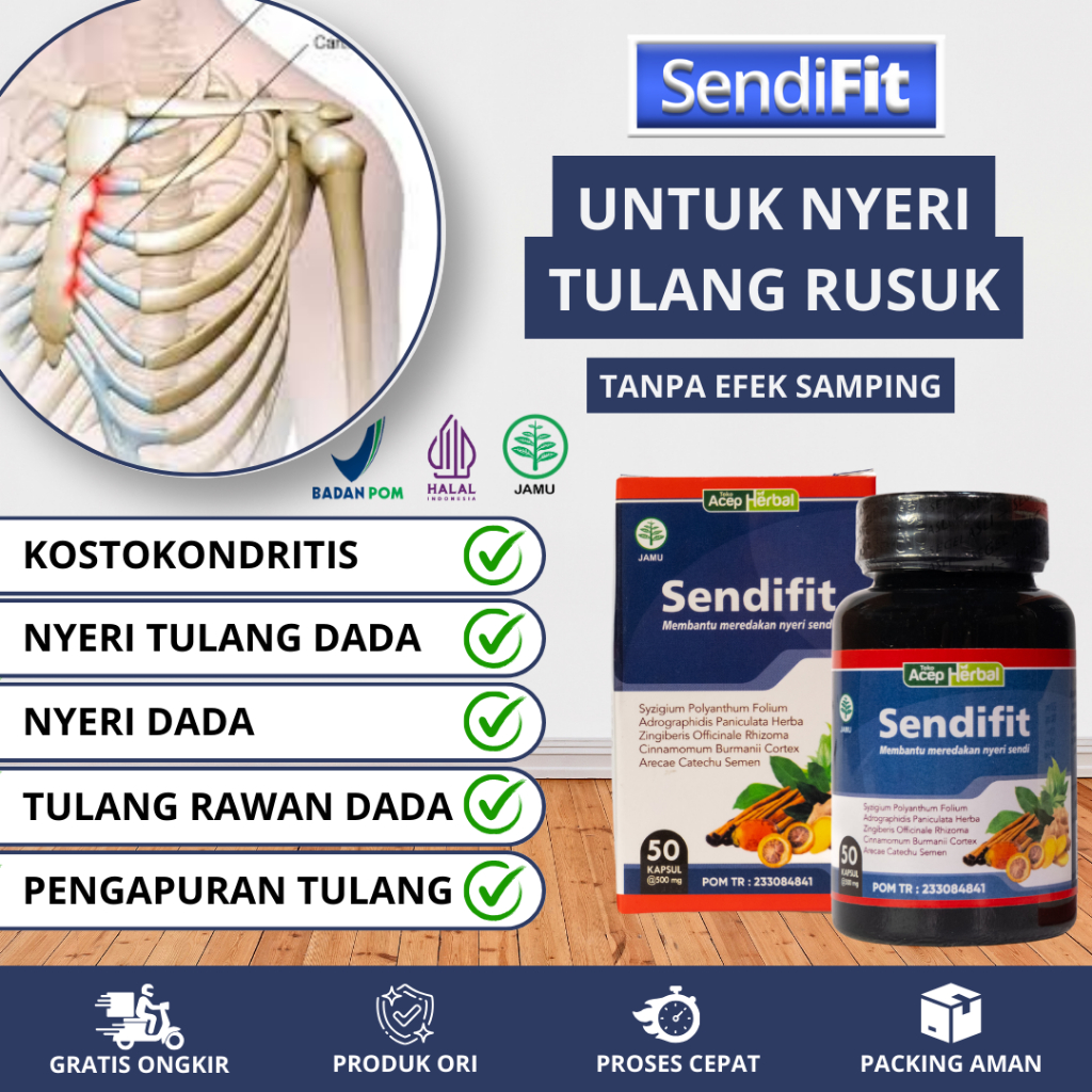 Jual Obat Kostokondritis, Radang Tulang Rawan Dada, Nyeri Dada, Sakit ...