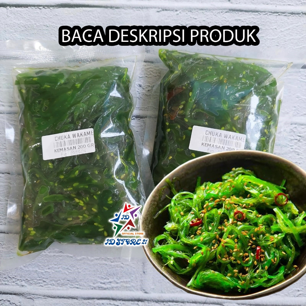Jual CHUKA WAKAME Salad Rumput Laut kemasan 200 g Seaweed Seasoned ...