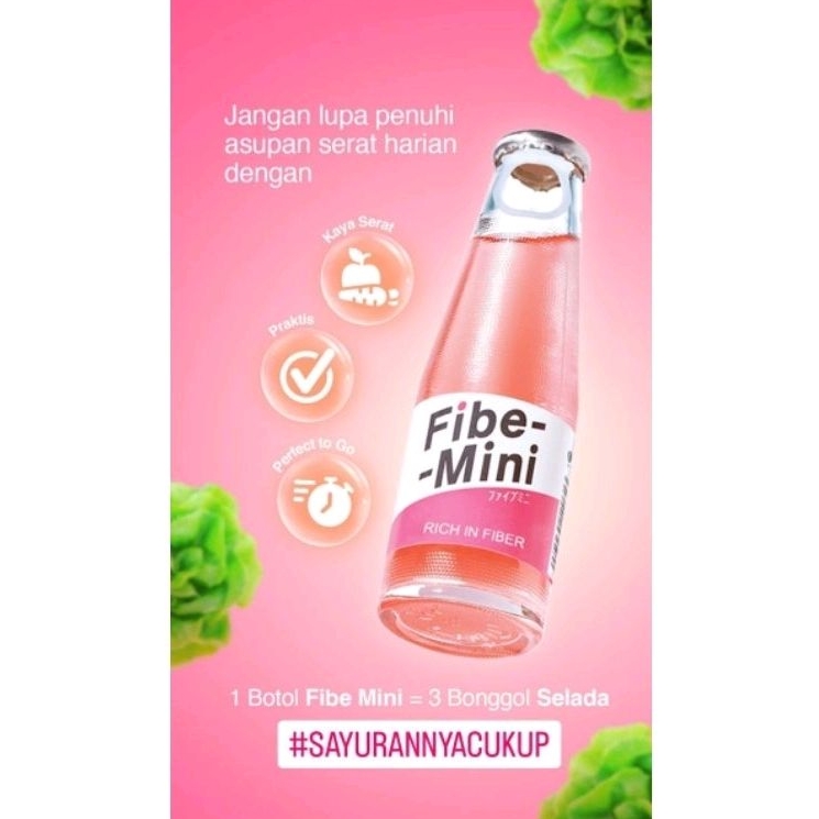Jual Fibe Mini 100 ml Fibemini Minuman Sehat Tinggi Serat | Shopee ...