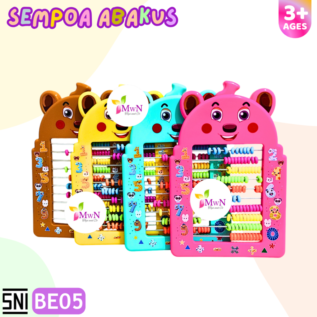 Jual MWN Mainan Edukasi Sempoa Abakus Beruang BE05 | Shopee Indonesia