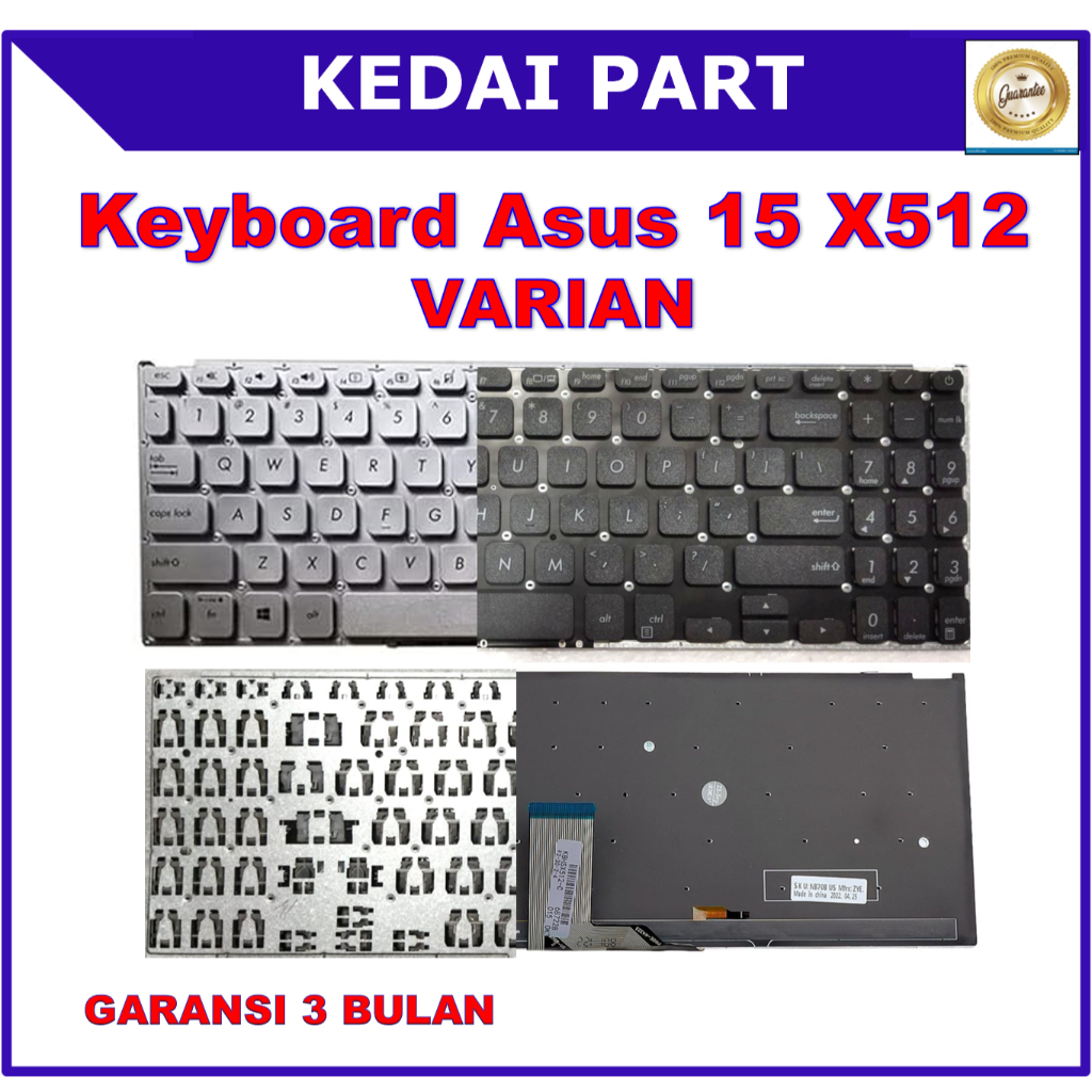 Jual Keyboard Asus Vivobook 15 X512 F512DA F512FA F512JA F512U F512UA ...