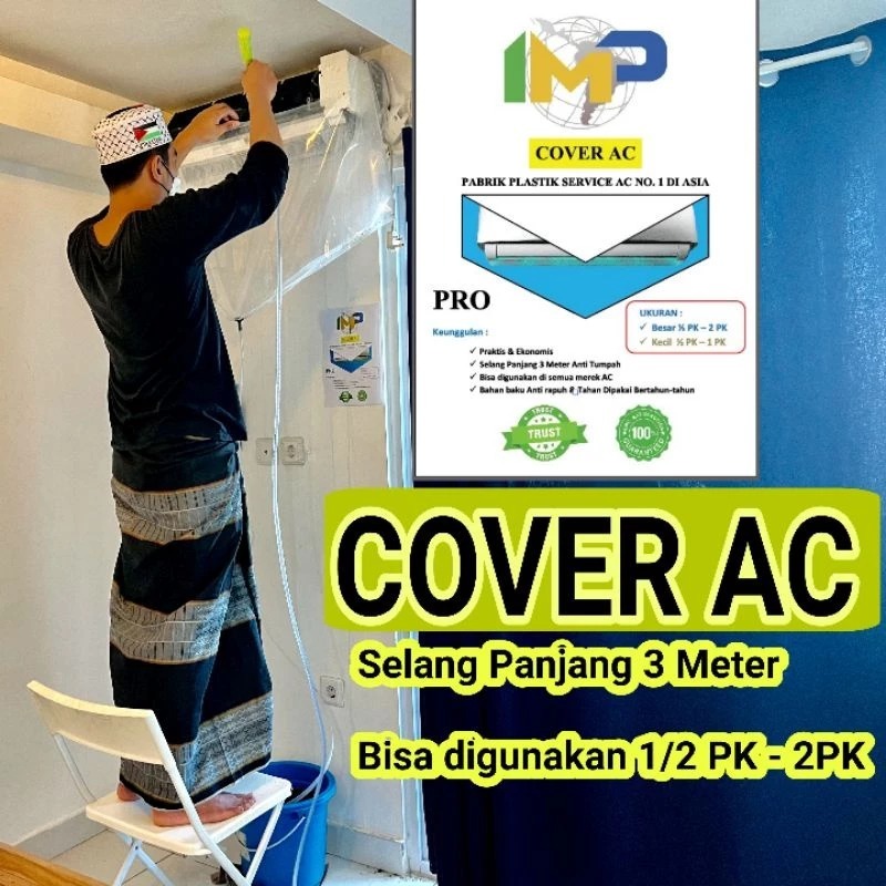 Jual Plastik cuci AC / Cover AC 1/5 sampai 2 PK Best Quality 3 m selang ...