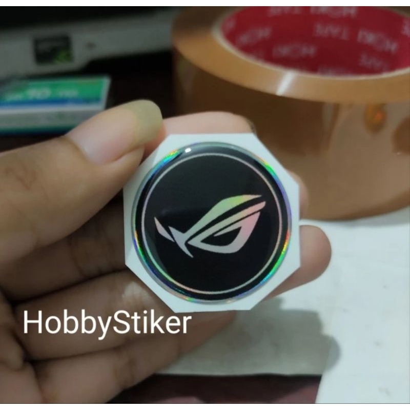 Jual Stiker emblem ROG republic of gamer untuk pc laptop | Shopee Indonesia