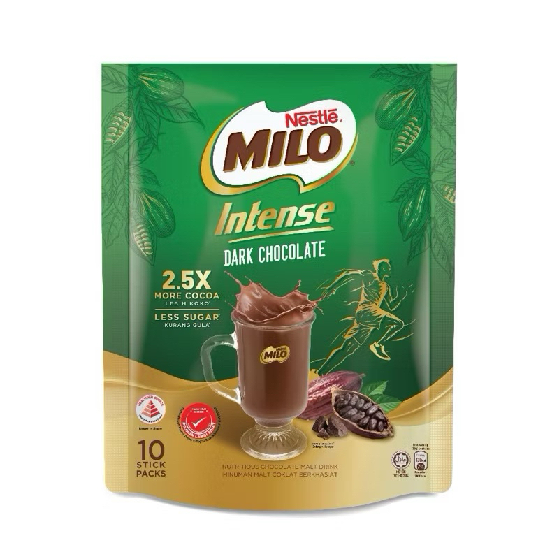 Jual MILO Intense Dark Chocolate Minuman Malt Coklat Malaysia (10 ...