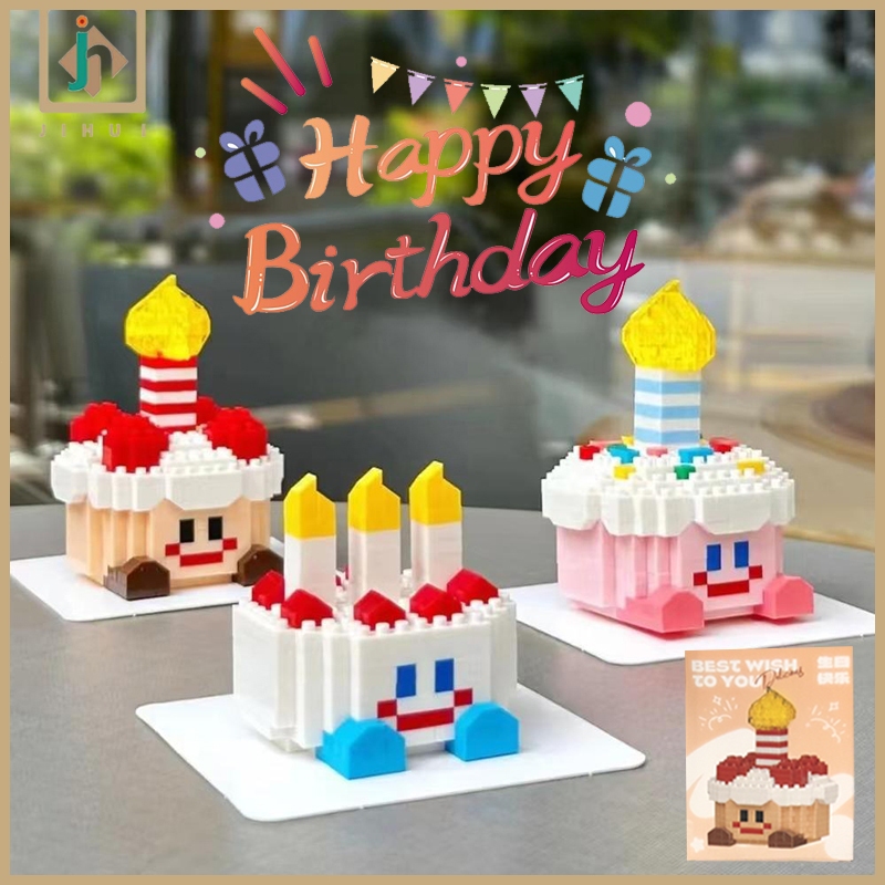Jual JIHUI Balok Susun Cake Hadiah Ulang Tahun DIY Mainan Mini Kue ...