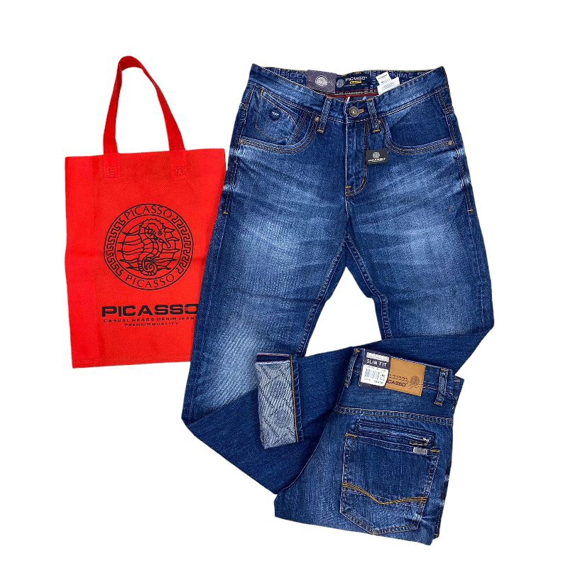 Jual PROMOO !!!CELANA PICASSO ORIGINAL JEANS PRIA // REGULER PICASSO ...