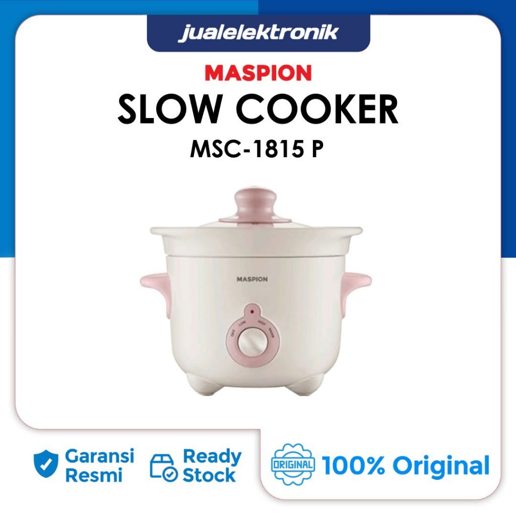 Jual Maspion MSC-1815 P – Slow Cooker 1.5 Liter 140 Watt Panci Keramik ...