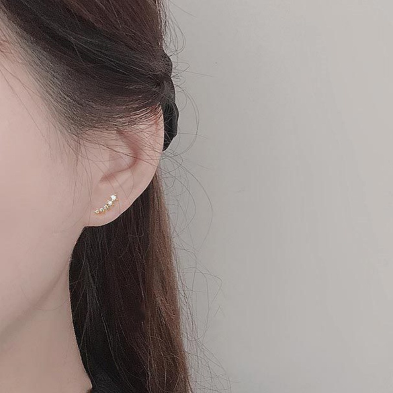 Jual Beeggttd Deretan Kecil Anting Geometris Berlian Anting Zirkon Set ...