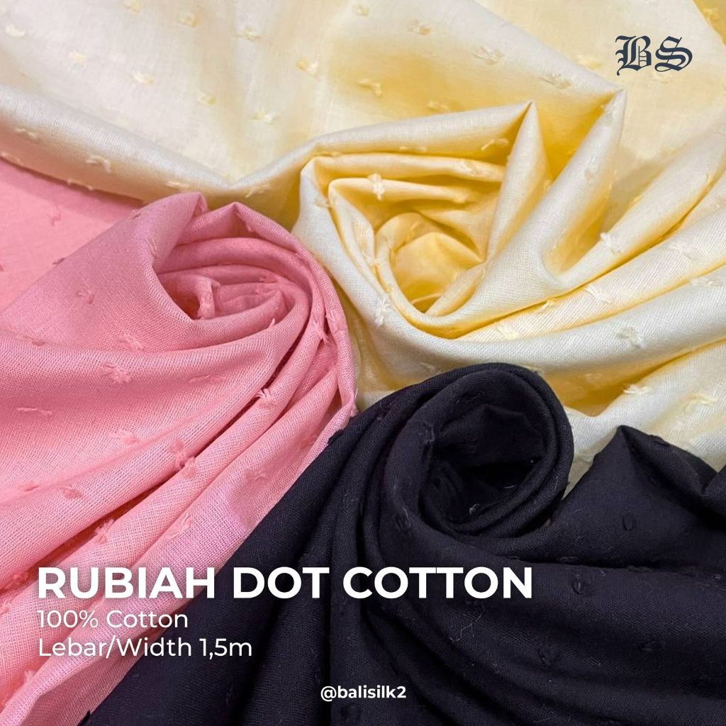 Jual Kain Katun Kain Rubiah Dot Premium Quality | Shopee Indonesia