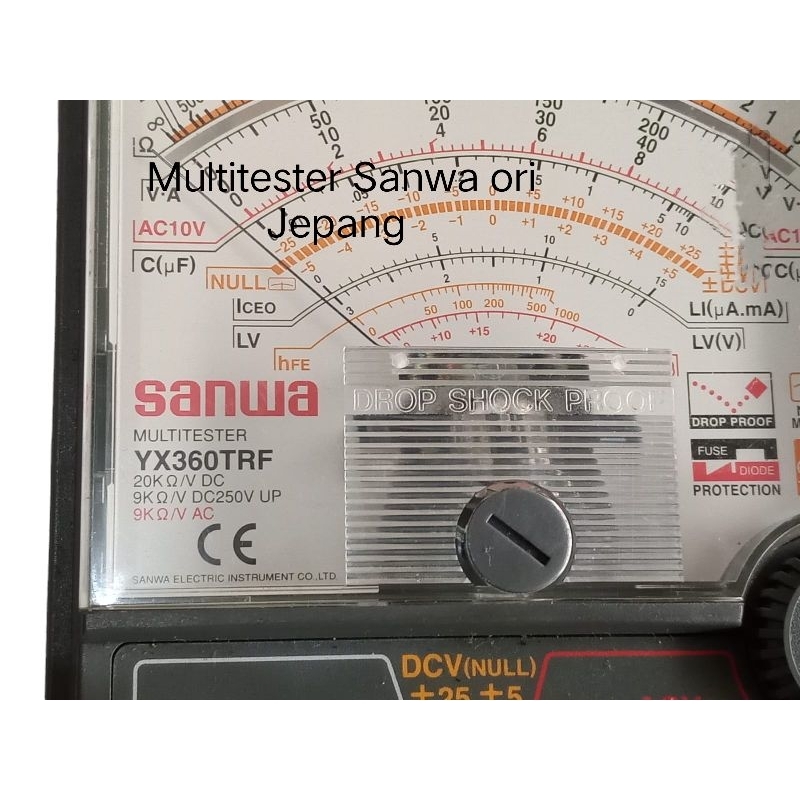 Jual MULTITESTER SANWA YX360TRF ANALOG - JARUM ORIGINAL JAPAN SECOND ...